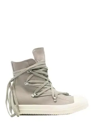 Rick Owens Megalace Lace-up Sneakers - Grey