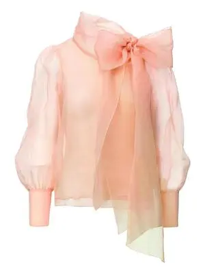 LITA COUTURE Ellise Long-sleeve Blouse - Pink