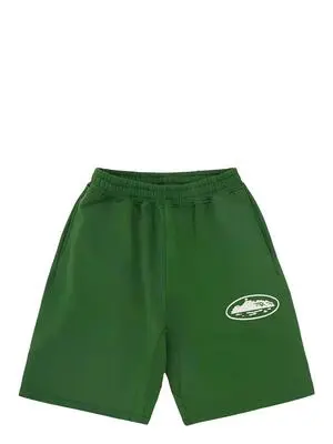 CORTEIZ Puff-print Island Track Shorts - Green