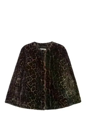 Apparis Sloan Leopard-print Cape - Brown