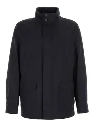 Zegna Button Wool Jacket - Black