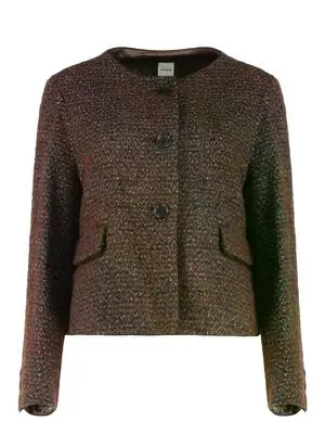 Aspesi Mélange-effect Jacket - Brown