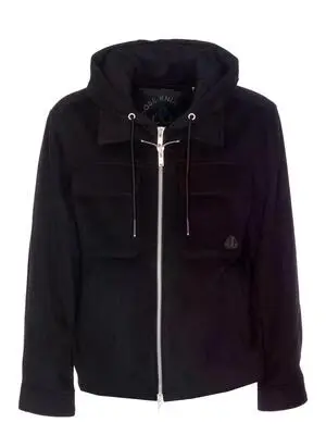Moose Knuckles Snowdon Double-Zip Hooded Jacket Black