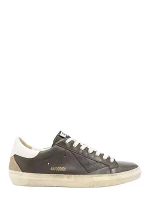 4B12 Lace-Up Sneakers Brown