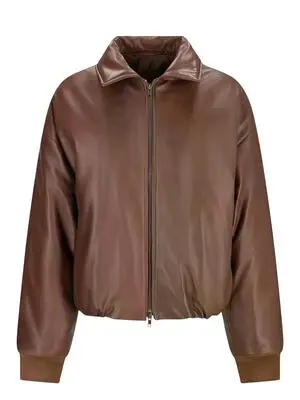 SALVATORE SANTORO Long-sleeve Leather Jacket - Brown