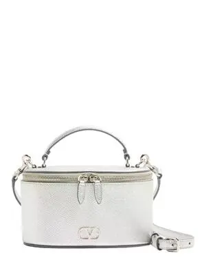 Valentino Garavani Vlogo Signature Vanity Bag - Silver