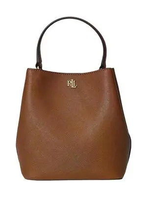 Ralph Lauren Reese Logo Bucket Bag Brown