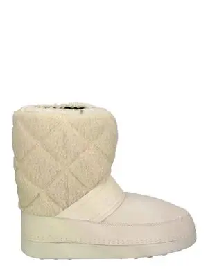 Moschino Quilted Strap Boots - Neutrals