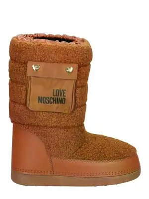 Moschino Boots With Pocket Detail - Brown