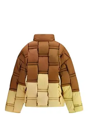 RAXXY Woven Puffer Jacket - Brown