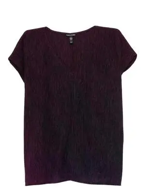 Eileen Fisher Plisse Top - Purple