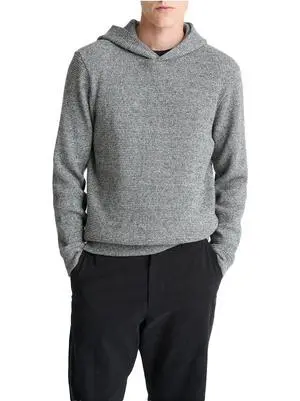 Vince Brushed Waffle Hoodie - Gray