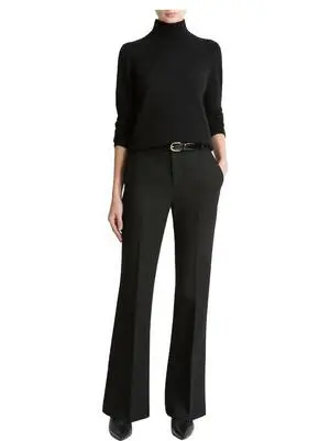Vince Sculptural Flare Trouser - Black
