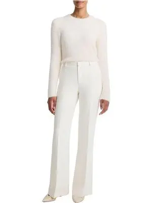 Vince Sculptural Flare Trouser - White