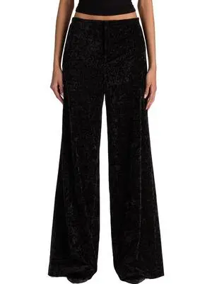 Alice + Olivia Conor Clean Waist Trouser - Black