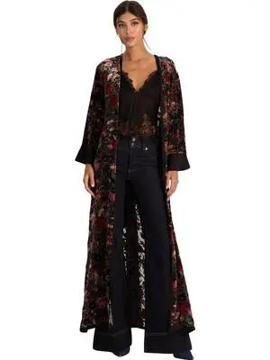 Alice + Olivia Nomi Maxi Kimono - Red