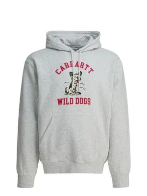 Carhartt Work In Progress Hooded Wild Dog Sweatshirt - Grey