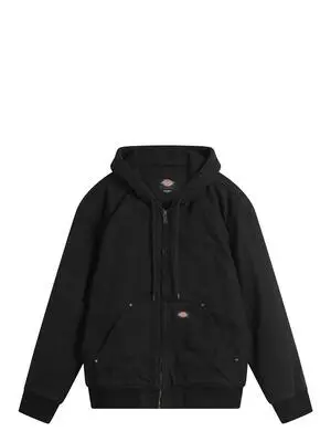 Dickies Hilham Hooded Canvas Jacket - Black