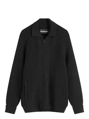 Barbour Heritage + Garthman Zip Cardigan - Black