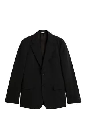 Comme Des Garçons Wool Single Breasted Blazer - Black