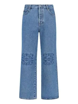 Loewe Baggy Anagram Jeans - Blue