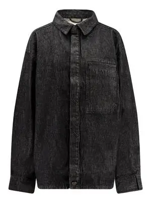 ENTIRE STUDIOS Herculean Denim Shirt Jacket - Black