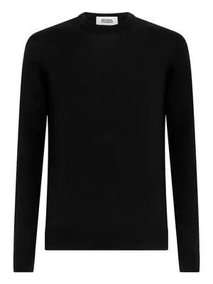 Alpha Studio Wool Sweater - Black