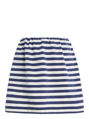 POSSE Haisley Striped Cotton Mini Skirt