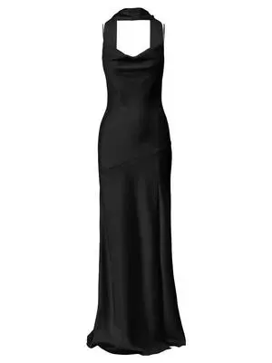 LITA COUTURE Eline Sleeveless Maxi Dress - Black