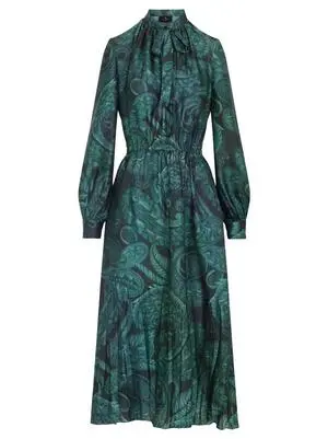 Etro Long-sleeve Midi Dress - Green