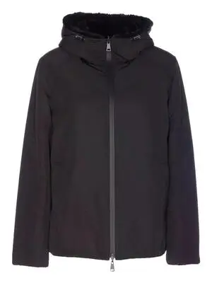 LOU ANDREA Reversible Zip-closure Jacket - Black