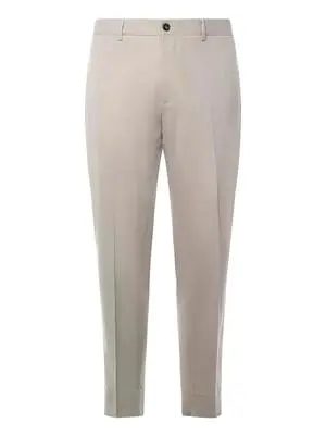BE ABLE Buttoned Wool Trousers - Neutrals