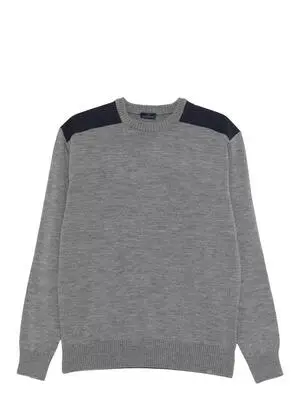 Paul & Shark Virgin Wool Crew Neck Sweater - Blue