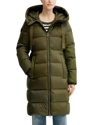 Marc O'polo Hooded Zip Coat - Green