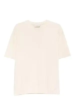 YES LONDON Cotton T-shirt - Neutrals