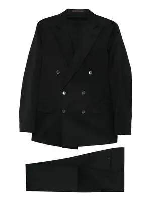 BAGNOLI SARTORIA NAPOLI Double-breasted Suit - Black