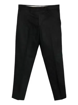 PT TORINO Tapered Tailored Trousers - Black