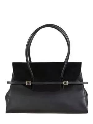 Simkhai Suede Strap Tote Bag - Black