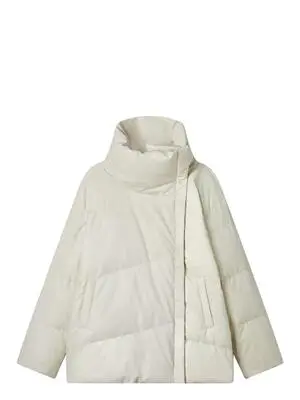 B+AB Quilted Funnel-neck Jacket - Neutrals
