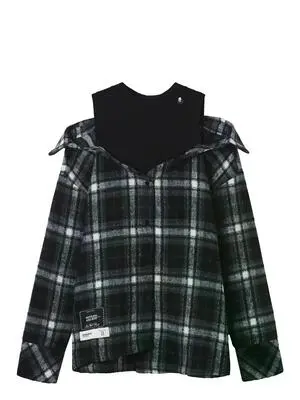 MUSIUM DIV. Plaid Button Shirt - Black