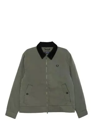 Fred Perry Corduroy-collar Padded Jacket - Green