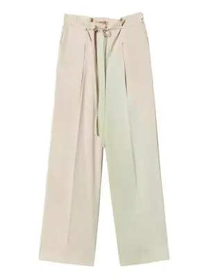 TWINSET Drawstring Wide Leg Trousers - Neutrals