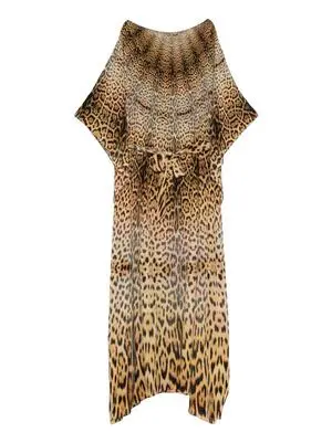 Roberto Cavalli Leopard-print Dress - Brown