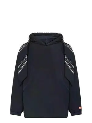 PDF Patterned Hoodie - Black