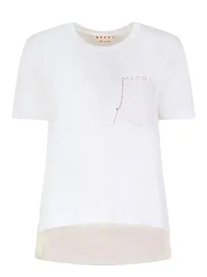 Marni Pocket Logo T-shirt - White