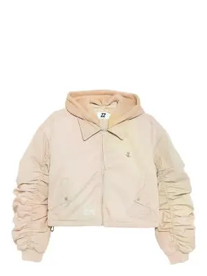 Izzue Hooded Puffer Jacket - Neutrals