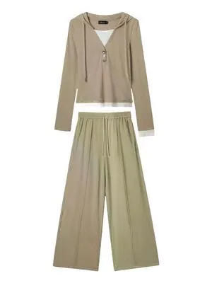 TOUT A COUP Top And Trousers Set - Neutrals