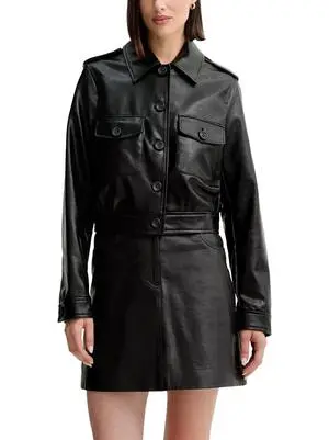Guess Buttoned Chest-pocket Jacket - Black