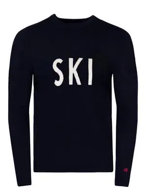 Perfect Moment Ski Merino Wool Sweater - Navy
