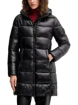 SAVE THE DUCK Hooded Padded Jacket - Black